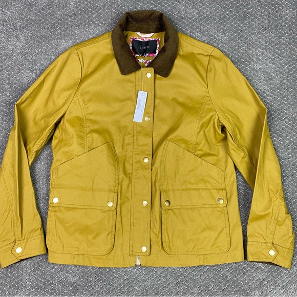 J. Crew | Jackets & Coats | J Crew Barn Jacket With Liberty Floral ...
